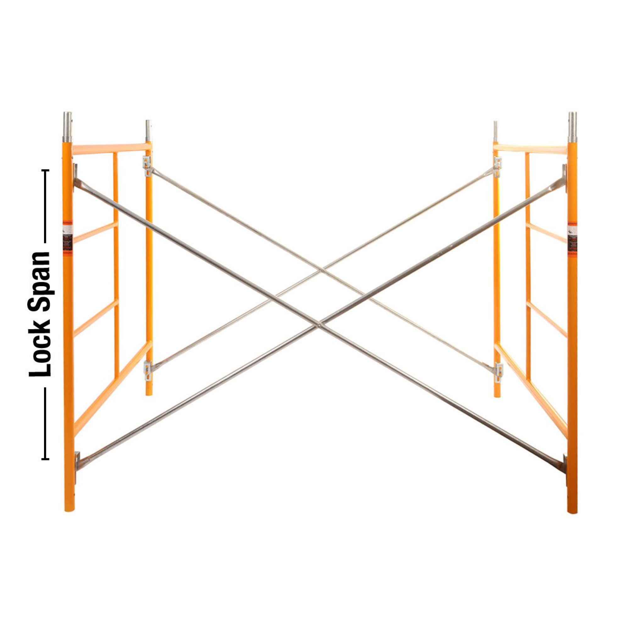 10' Galvanized Cross Braces | Badger Ladder