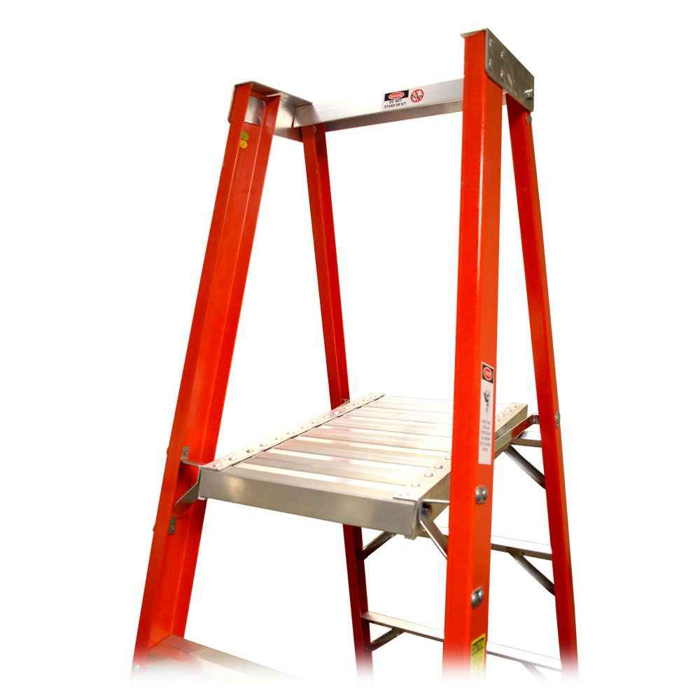 Fiberglass Platform Stepladder by Titan | Badger Ladder